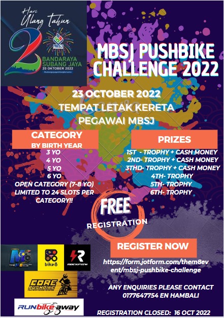 Pertandingan Push Bike | Majlis Bandaraya Subang Jaya